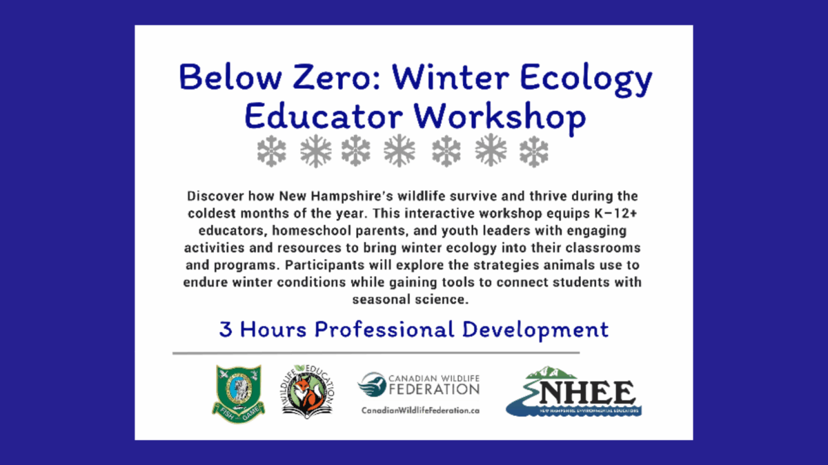 Below Zero – Winter Wildlife Ecology Educator Workshop at Living Shores ...